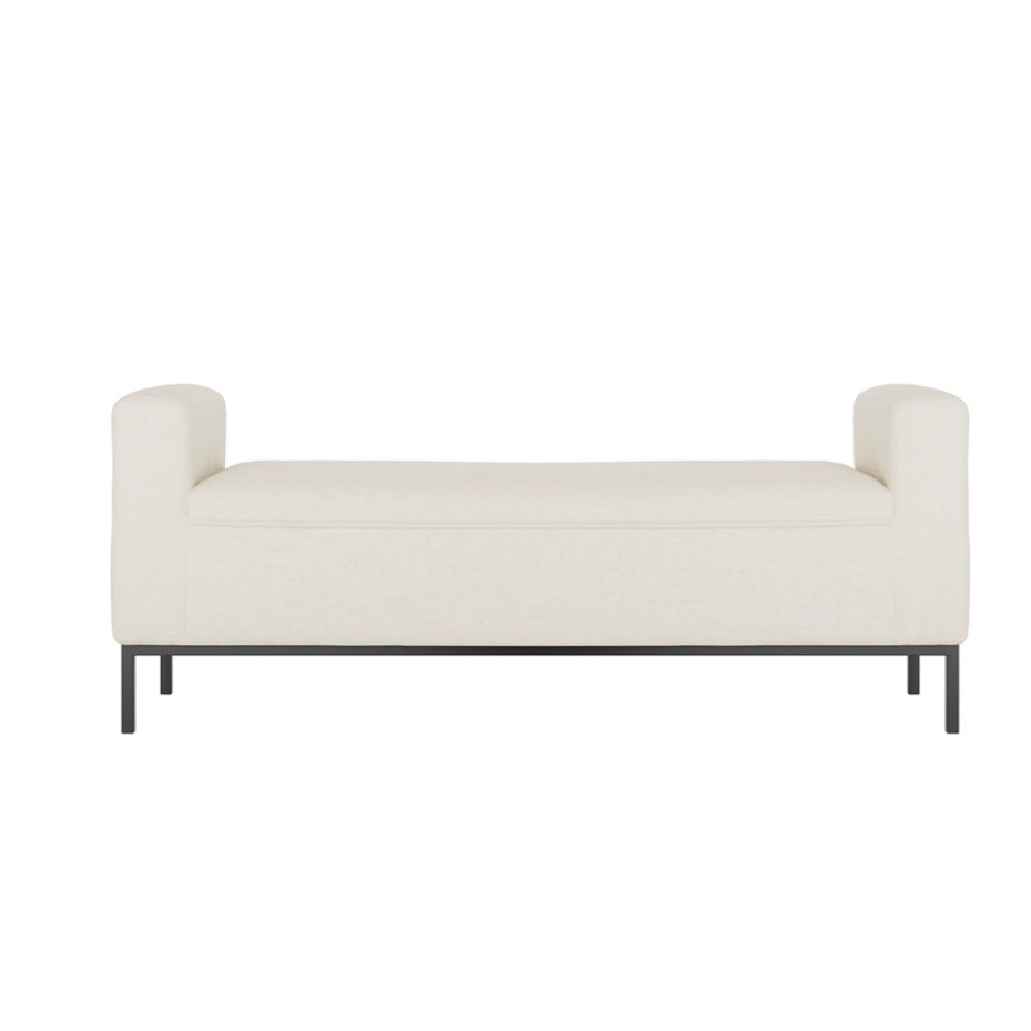 Tides Home Ivory Linen Bench Tides Home And Garden