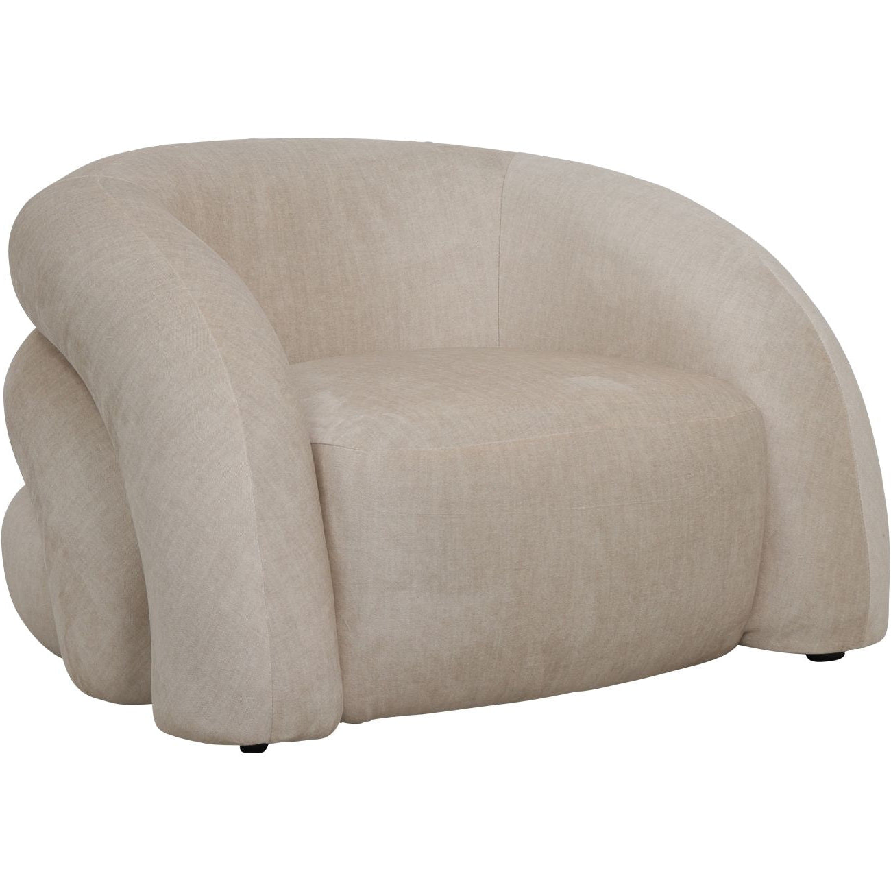 Libra Co. Casa Upholstered Curved Snug Chair Cream – Tides Home And Garden