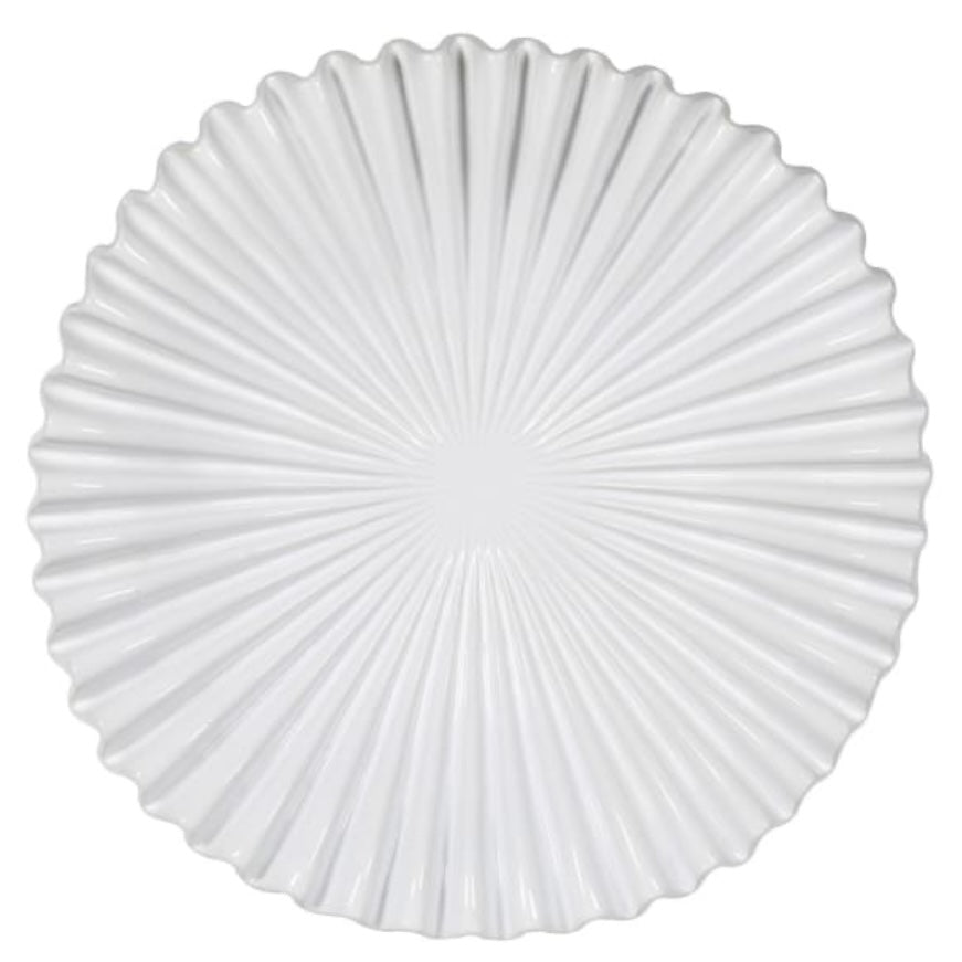 White Ripple Plate – Tides Home