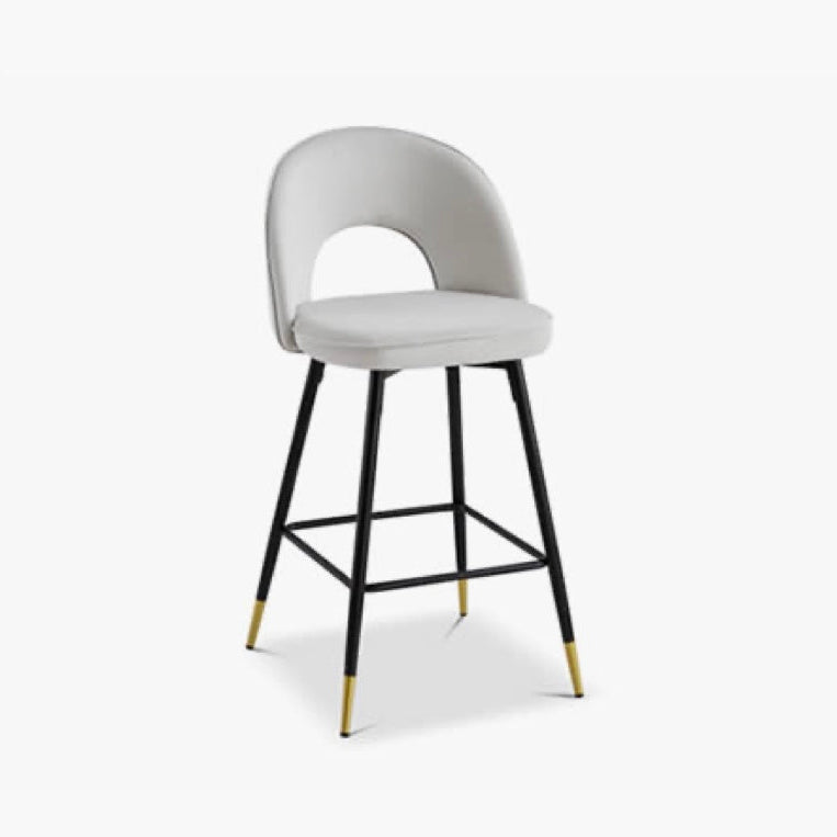 Berkeley Designs Hoxton Bar Stool In Light Grey – Tides Home