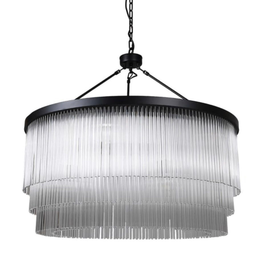 Round 3 Tier Glass Tubes Chandelier – Tides Home