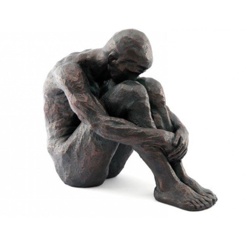 Sitting Man Statue- 2 Sizes Available – Tides Home