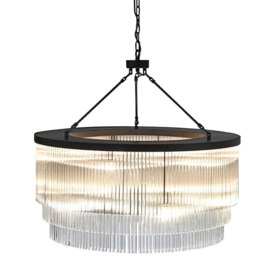 Round 3 Tier Glass Tubes Chandelier – Tides Home
