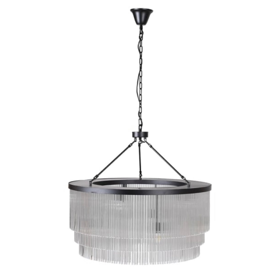 Round 3 Tier Glass Tubes Chandelier – Tides Home